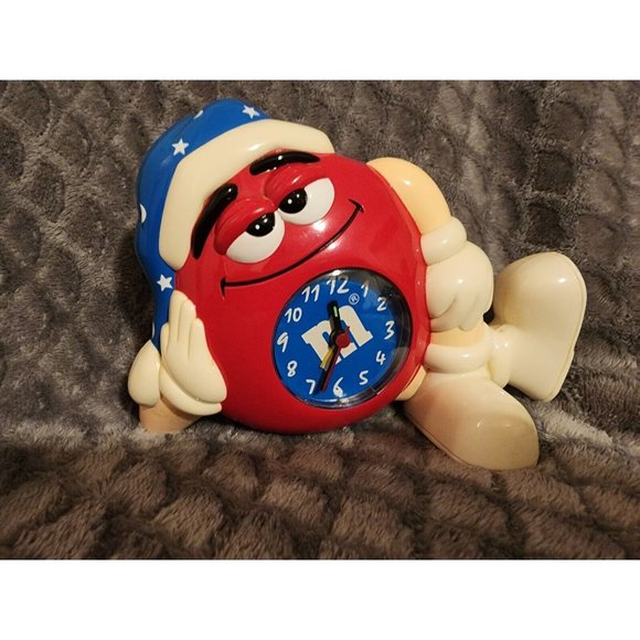 Other | Mms Sleepy Red Guy Alarm Clock Collectible Rare | Poshmark